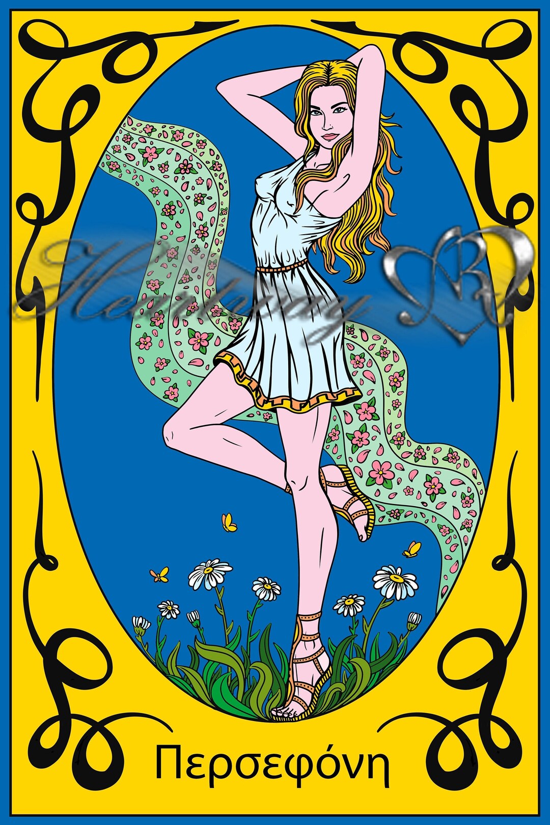 Persephone Greek Goddess Altar Prayer Card. Printable DIGITAL ...