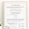 Jewish Food Blessing Cards. Hebrew, Transliteration and English. Modern ...
