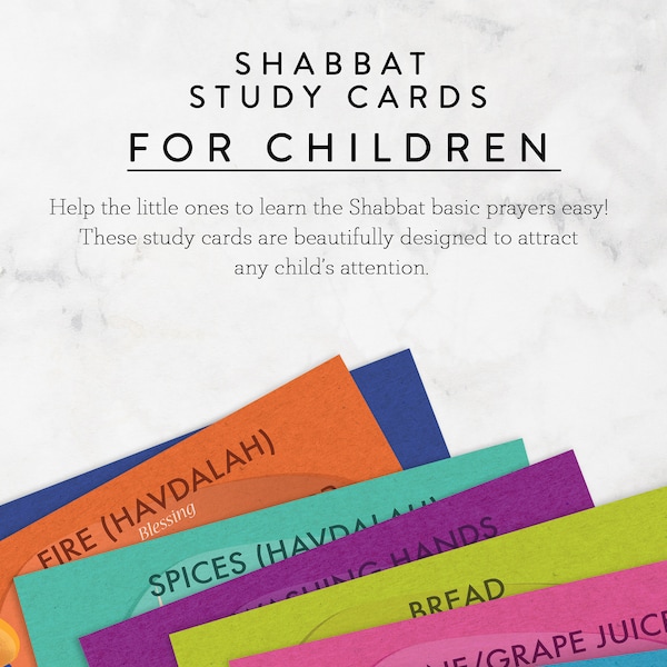 Jewish Food Blessing Cards. Hebrew, Transliteration and English. Modern ...