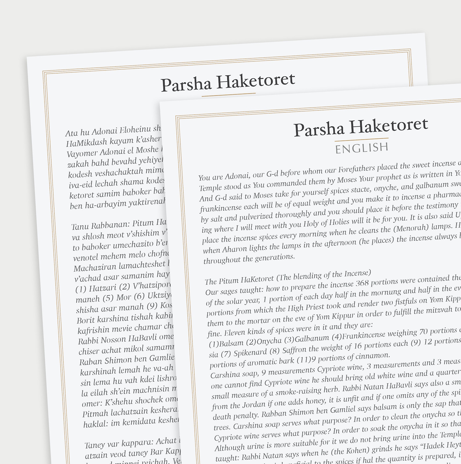 The Pitum Haketoret Blessing. Powerful Prayer If You Recite It Genuine ...