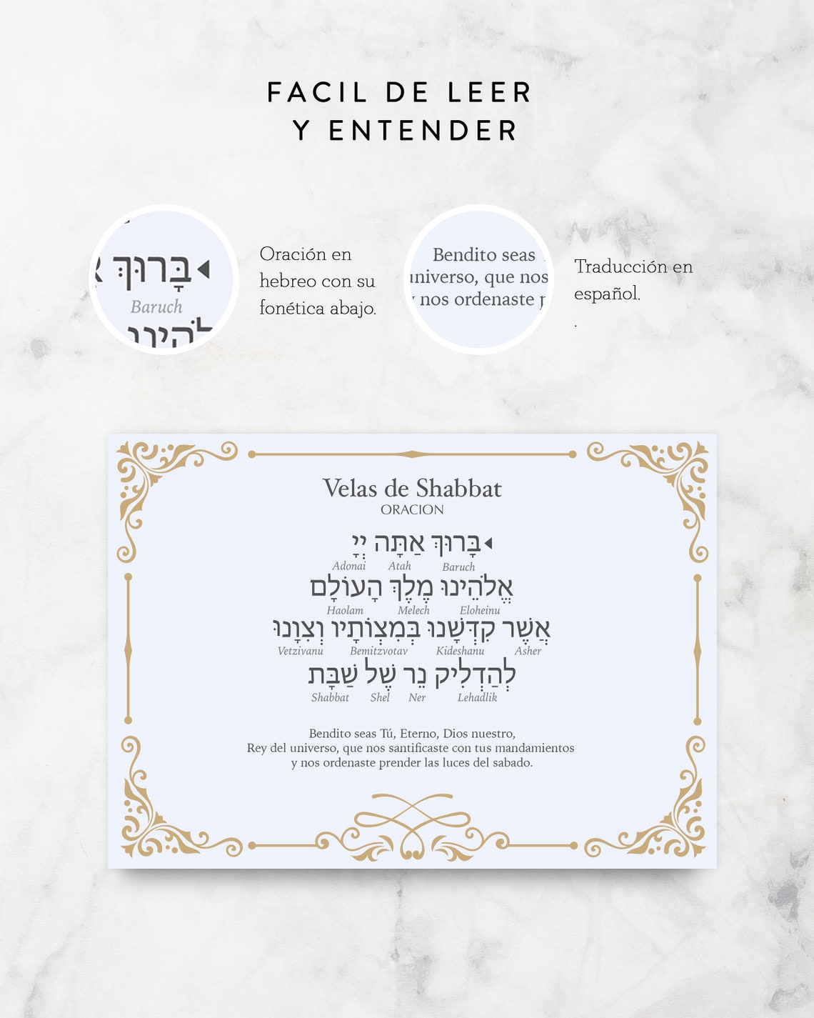 Tarjetas De Oraciones Para Shabbat. Archivo Para Imprimir En Casa Con ...