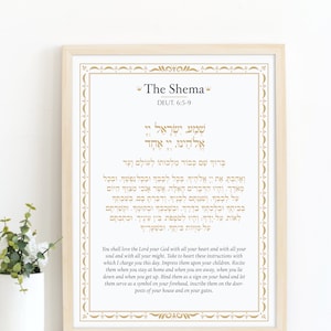 Jewish Prayer, Shema Prayer - Blessing Hebrew and English ...