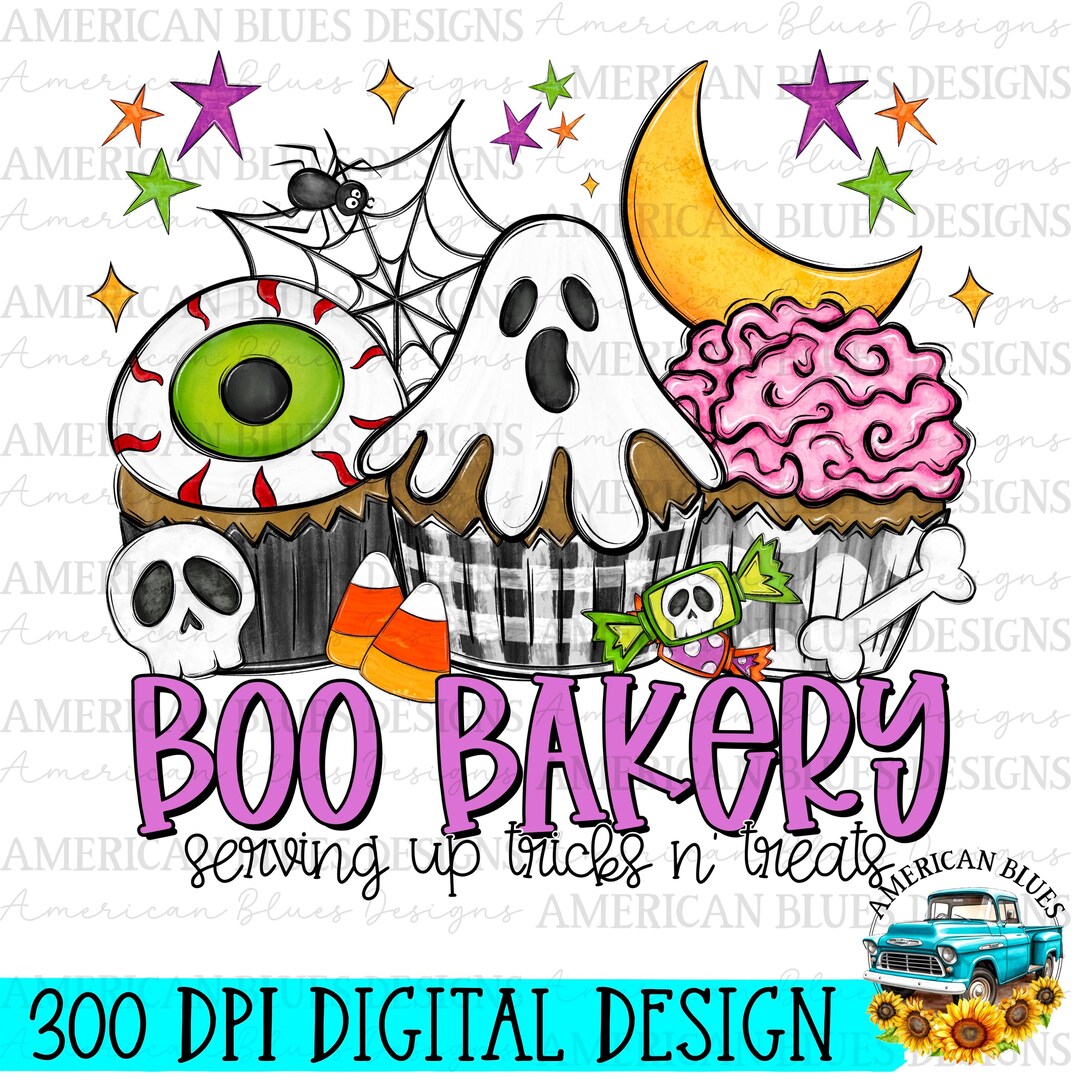 Boo Bakery, Spooky Treats, Halloween, PNG, Digital Download - Etsy