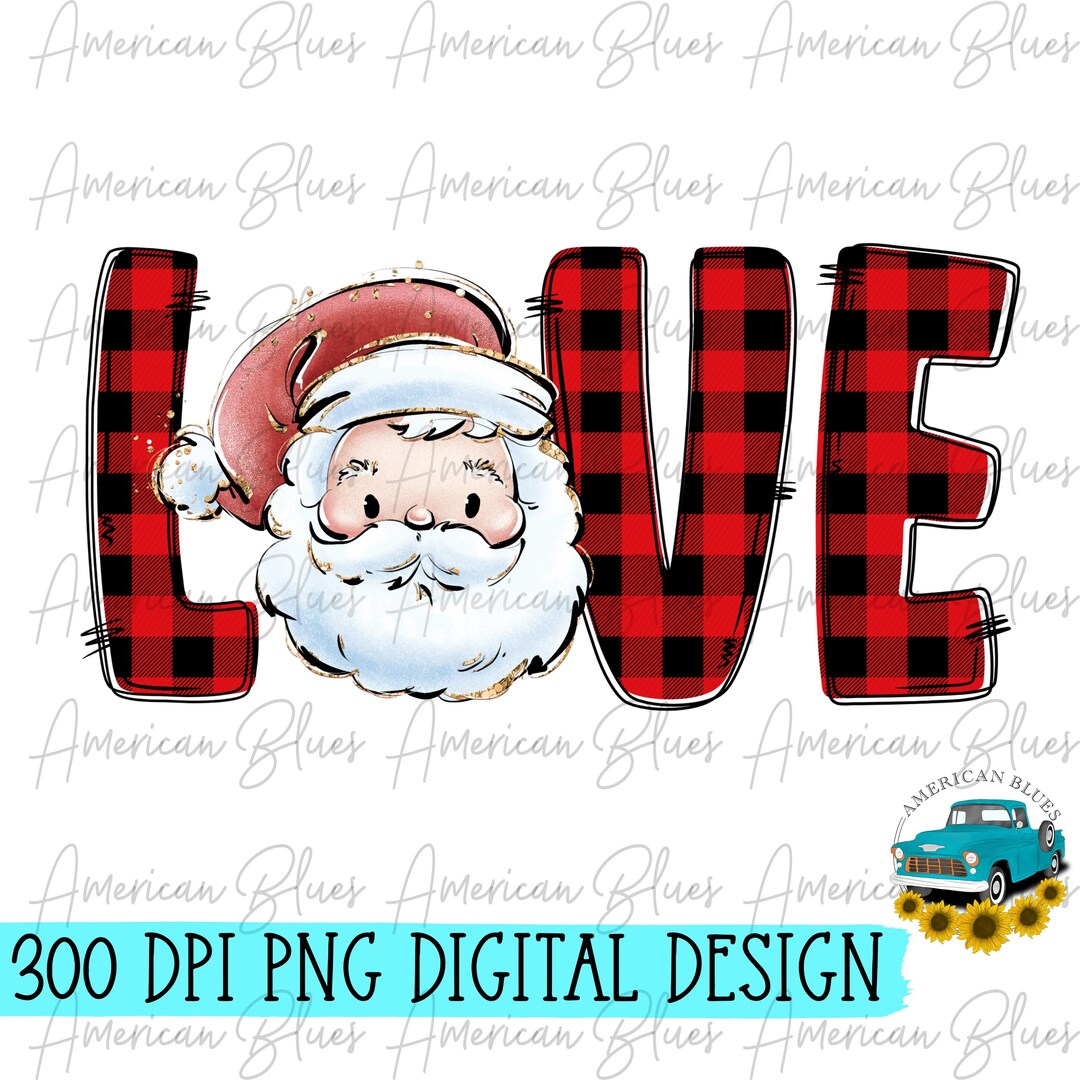 Love Santa, Christmas Vibes, Santa Claus, Plaid, Farmhouse Christmas ...
