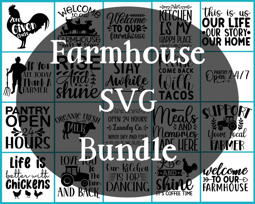 Granja SVG Paquete 4, Signo de madera SVG, Archivos SVG, Granja svg ...