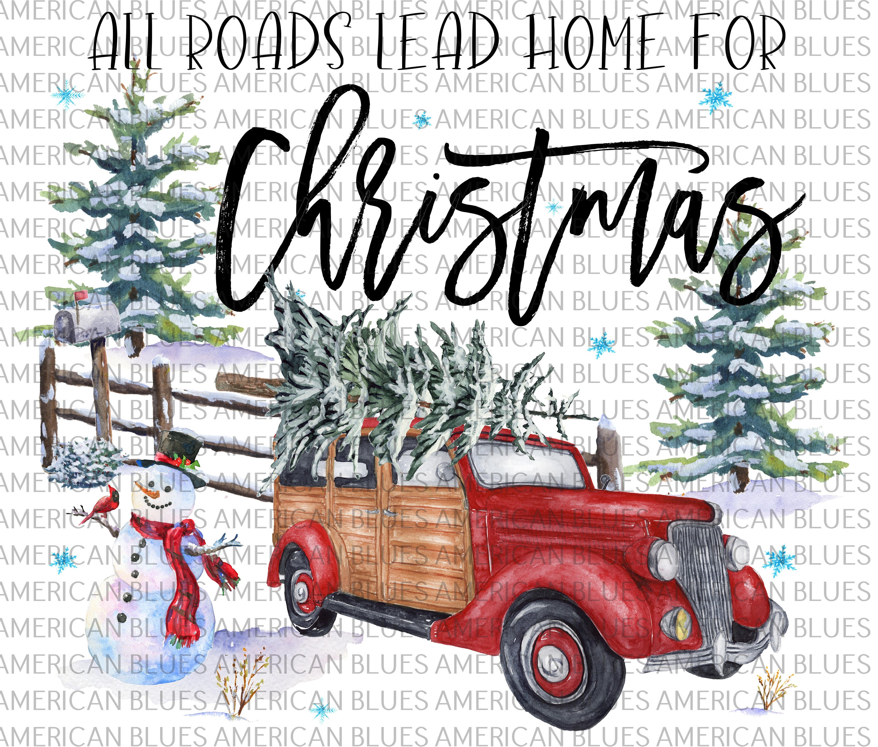 All Roads Lead Home for Christmas/digital/download/png/image | Etsy