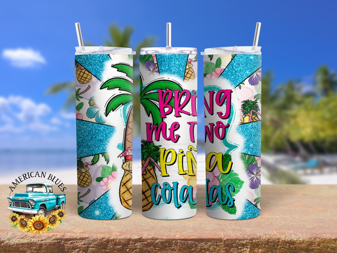 Two Pina Coladas, Summer Png, Tropical Beach Png, Day Drinking, Boozy ...