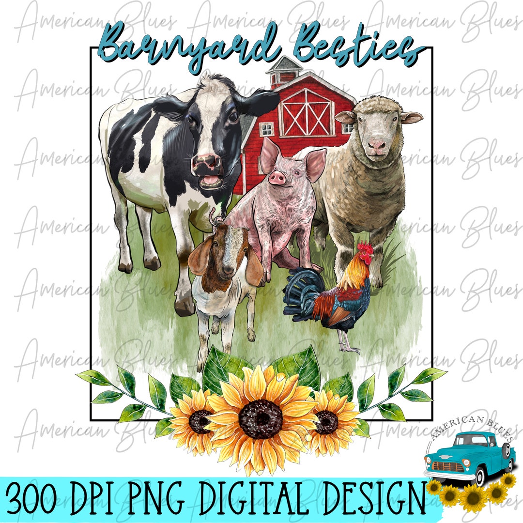 Barnyard Besties Png, Farm Life Png, Farmers Png, Barnyard Png, Cow Png ...