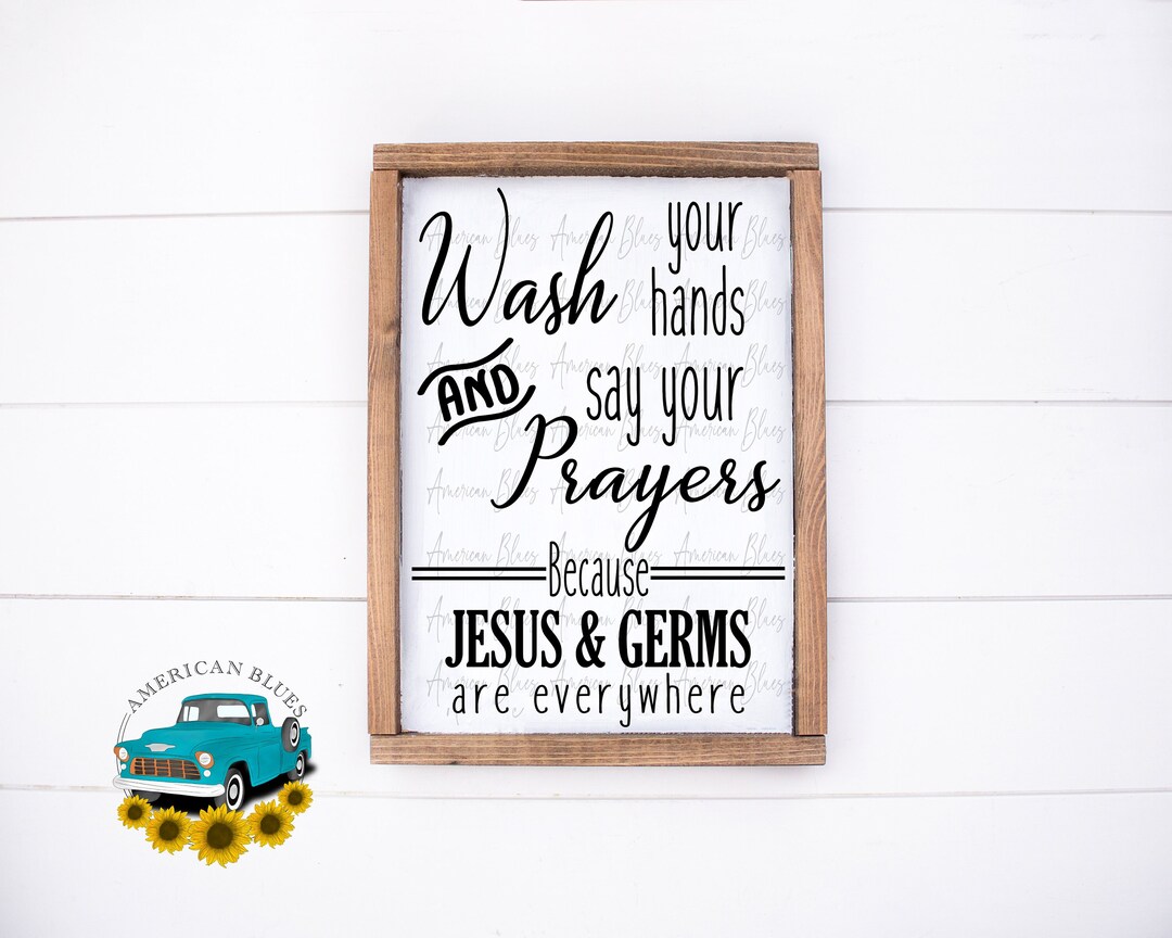 Jesus and Germs, SVG, Witty Religious SVG, Sassy Church Quote, Digital ...