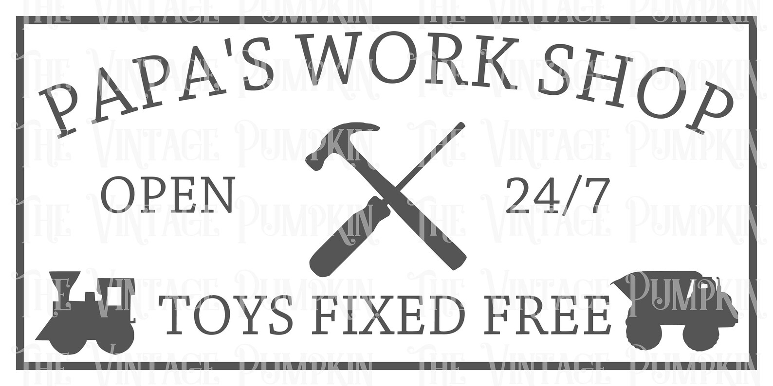 Papas Workshop SVG Workshop Toys Vintage Papa Children | Etsy