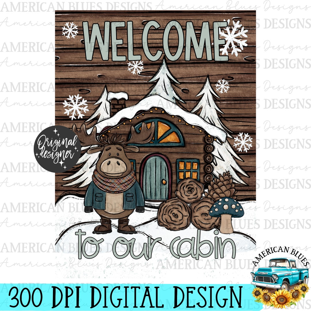 Welcome to Our Cabin, Christmas Yard Flag, Cabin Living, Winter Yard ...