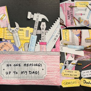 PRINTABLE All About My Dad Fill in the Blank Gift, Father's Day Craft ...