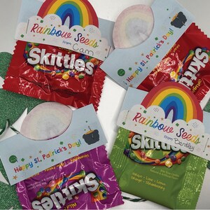 St. Patrick's Day Printable: Rainbow Seeds Toppers and Leprechaun Treat ...