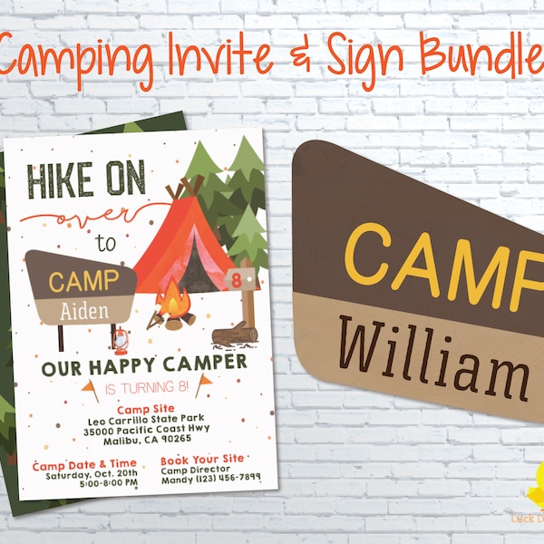 Camp Invitation - Etsy
