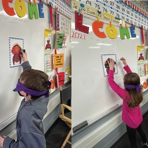 Thanksgiving Pin the Hat on the Turkey, Thanksgiving Turkey Game ...