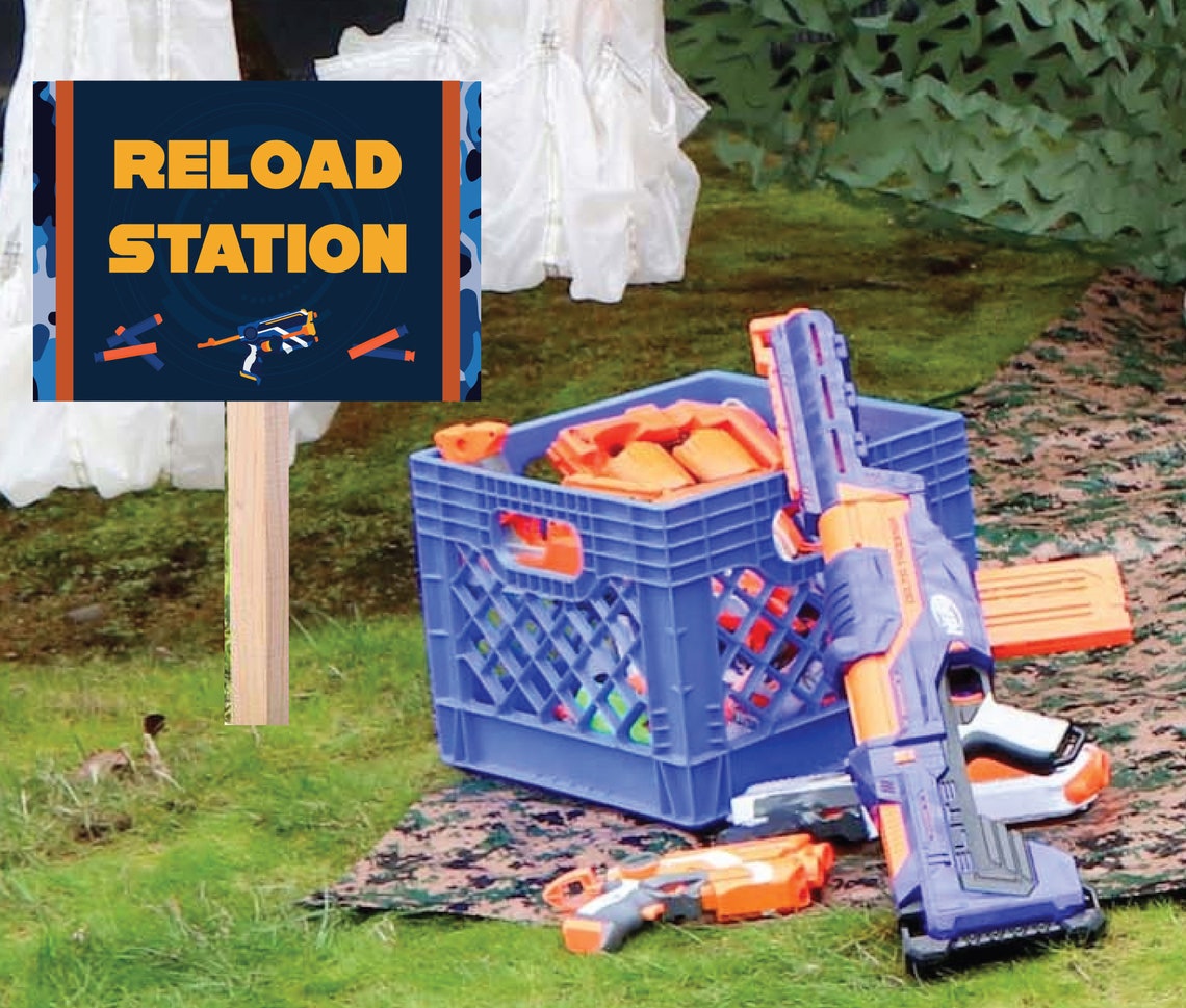 Dart Wars Party Signs Dart Wars Station Signs Dart Wars - Etsy