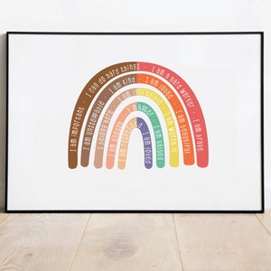 Diversity Rainbow Poster, Diversity Classroom, Teacher Poster, Positive ...