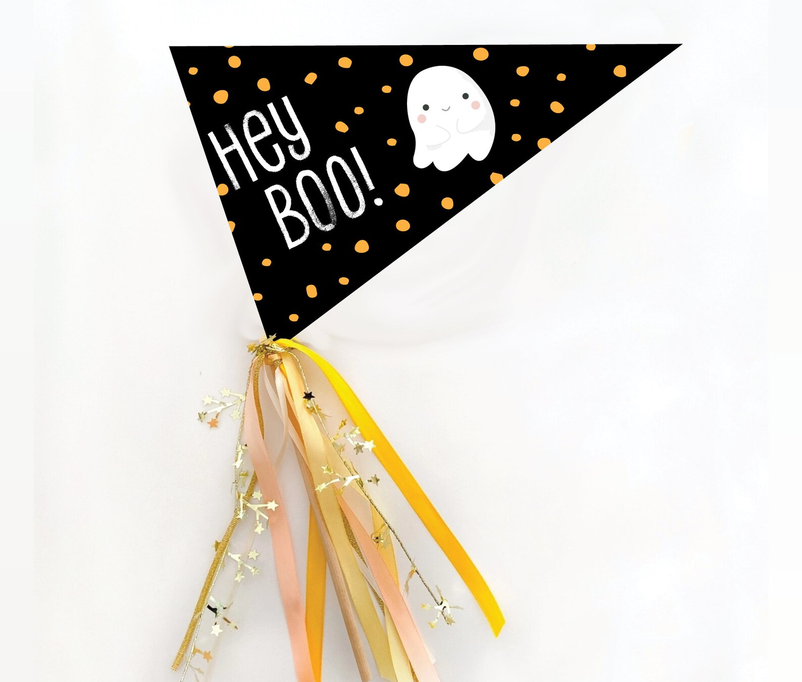 Halloween Pennant Flag Printable Hey Boo Little Boo Boo - Etsy