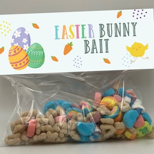 Easter Bunny Bait Treat Bag Topper Printable | Instant Download Kids ...