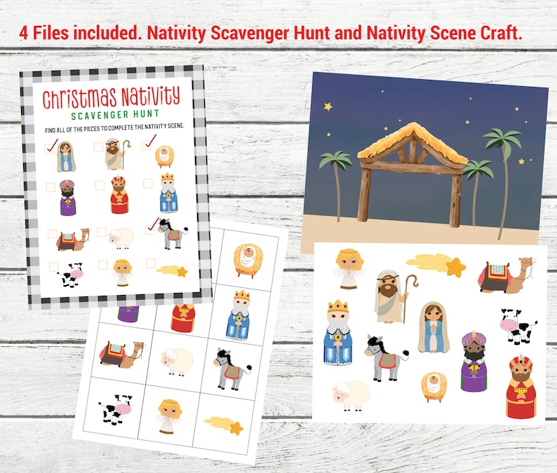 Nativity Scavenger Hunt: Christmas Kids Activity (digital File) - Etsy