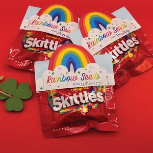 St. Patrick's Day Printable: Rainbow Seeds Toppers and Leprechaun Treat ...