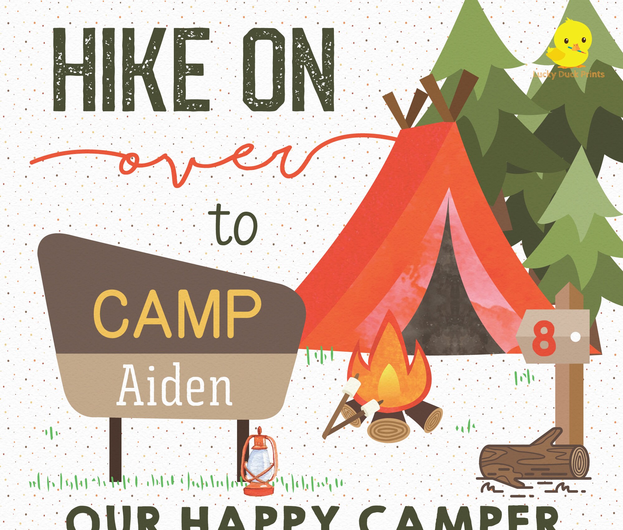 Camping Invitation Camping Invite Camping Party Invitation | Etsy