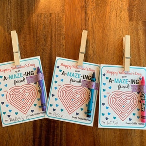 PRINTABLE Maze Valentine for Kids | Maze Valentines | Boy Valentine ...