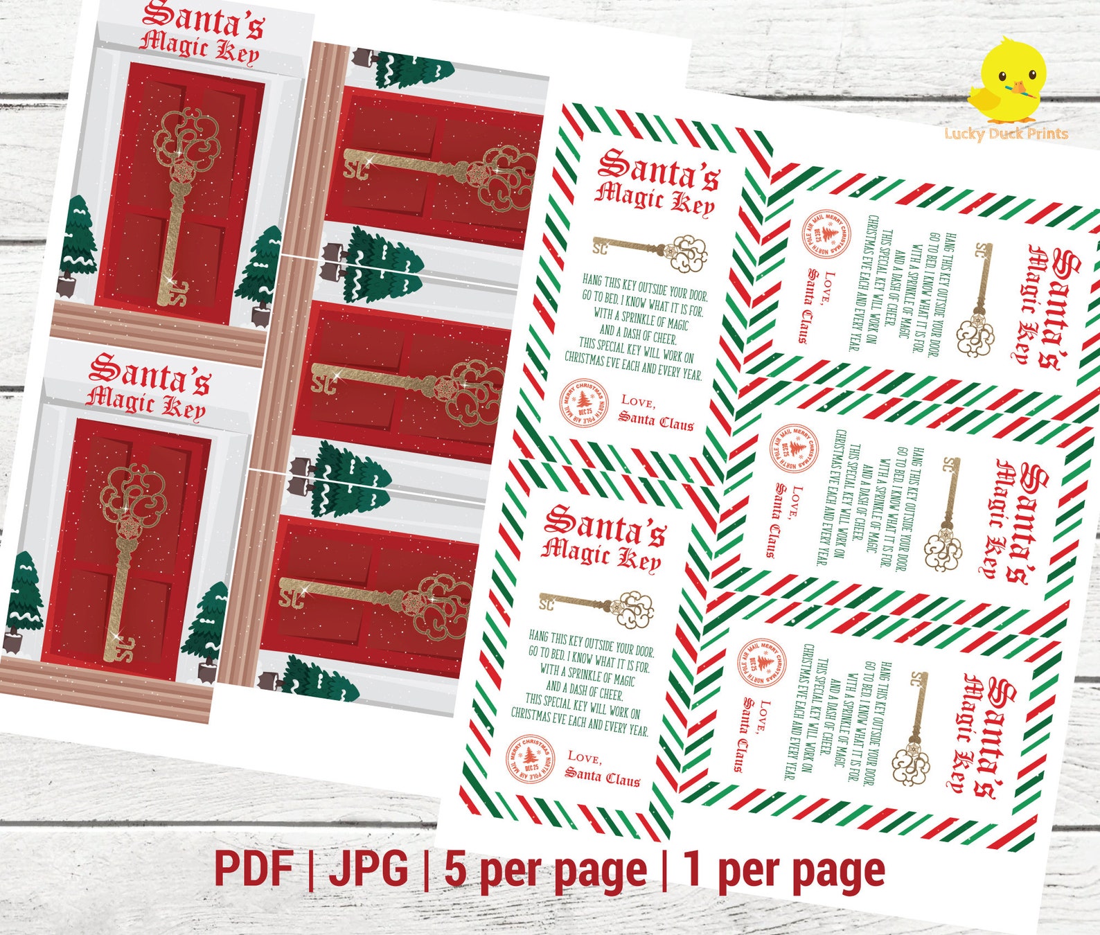 Santa's Magical Key Printable Magic Key Tag Christmas - Etsy