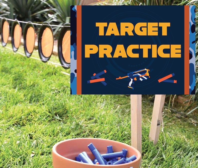 Dart Wars Party Signs Dart Wars Station Signs Dart Wars - Etsy