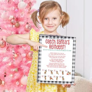 Christmas Scavenger Hunt, Santa's Reindeer Treasure Hunt, Christmas ...