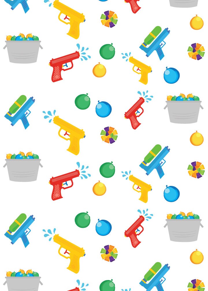 Water Gun Birthday Invitation Water Wars Party Invitation - Etsy