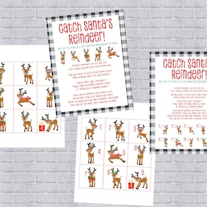 Christmas Scavenger Hunt, Santa's Reindeer Treasure Hunt, Christmas ...