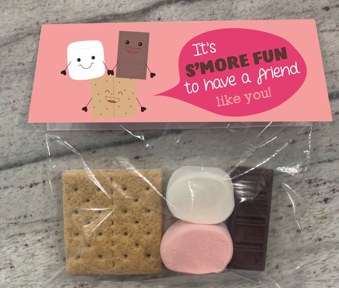 PRINTABLE Smores Valentines Day Kid Gifts for School, Valentine's Day ...