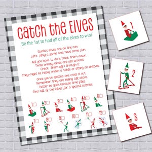 Christmas Scavenger Hunt, Santa's Reindeer Treasure Hunt, Christmas ...