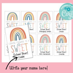 Boho Rainbow First Day of School Sign, 1st Day of School, Back to ...