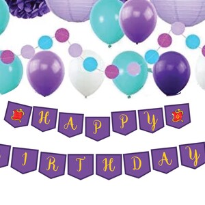 Descendants Banner, Descendants Birthday Banner, Descendants DIY Party ...