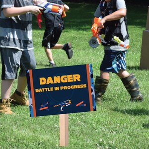 Nerf Party Signs Nerf Station Signs Nerf Birthday Party | Etsy