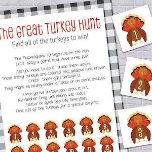 Thanksgiving Pin the Hat on the Turkey, Thanksgiving Turkey Game ...