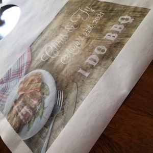 Full Color BBQ Barbeque Grilling Party Bibs adult Bibs for Your Wedding ...