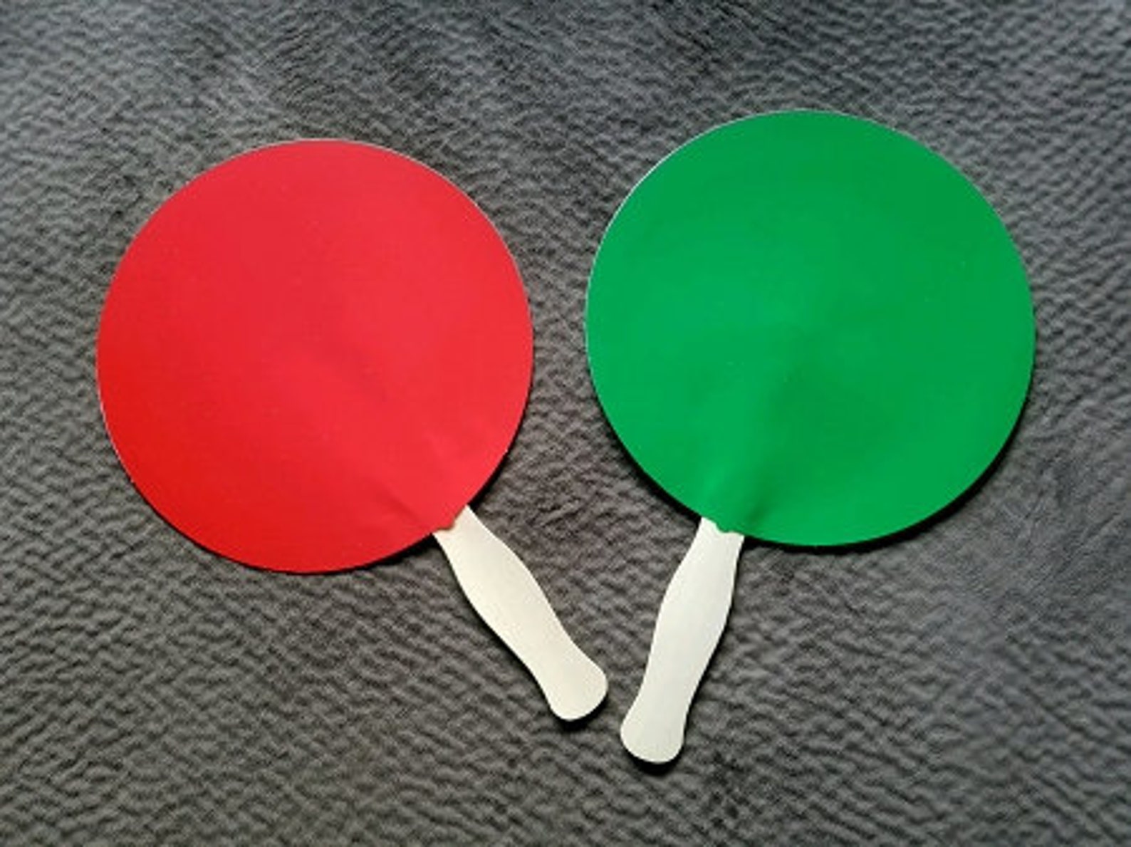 Reaction Paddle Fans - RED on One Side and GREEN on Other Side, Sold ...