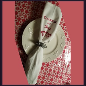Cloth Napkins With Your One or Full Color Imprint, Your Artwork or Ours ...