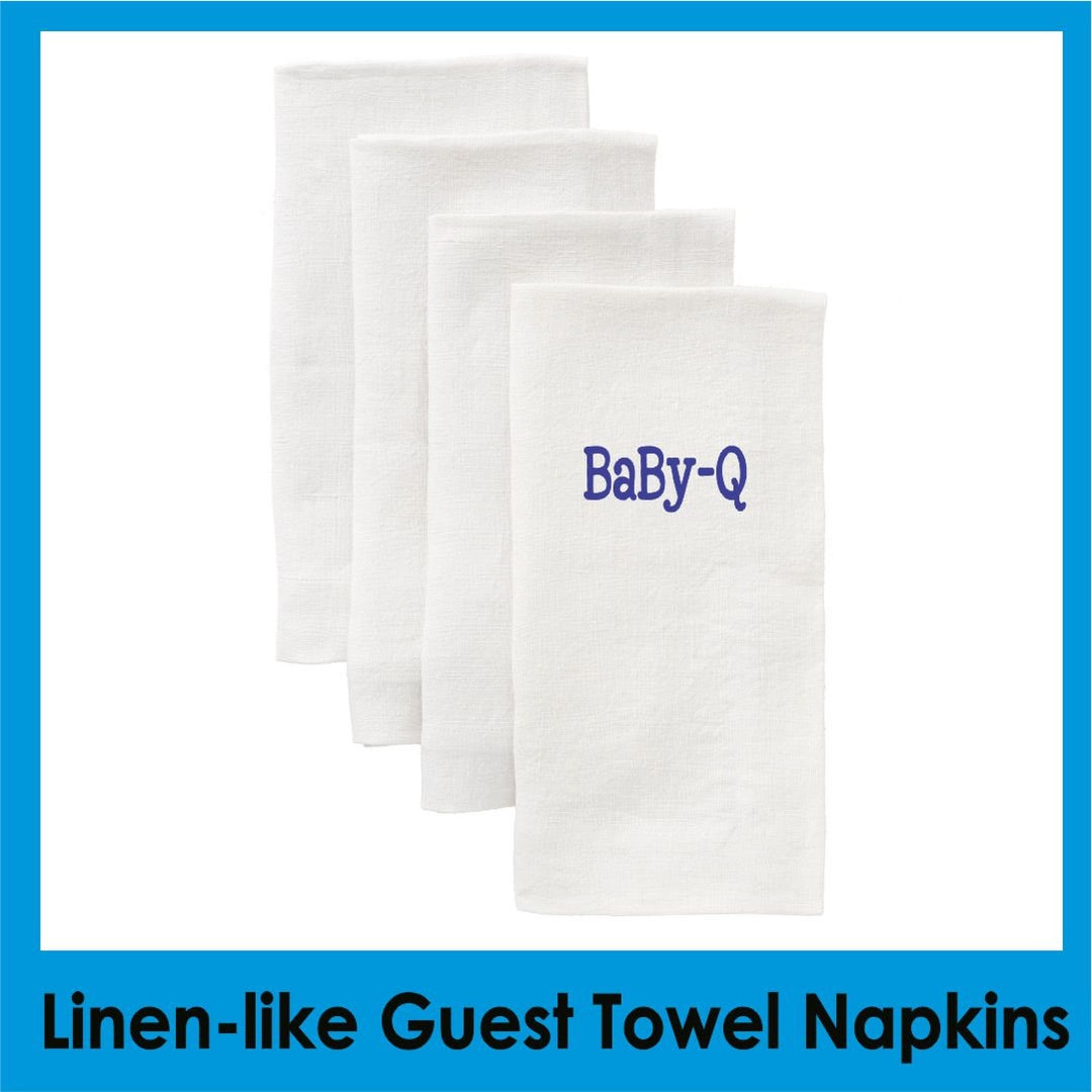 Baby-q Linen-like Napkins, Pack of 25, Guest Napkin Size, Heavy Duty ...