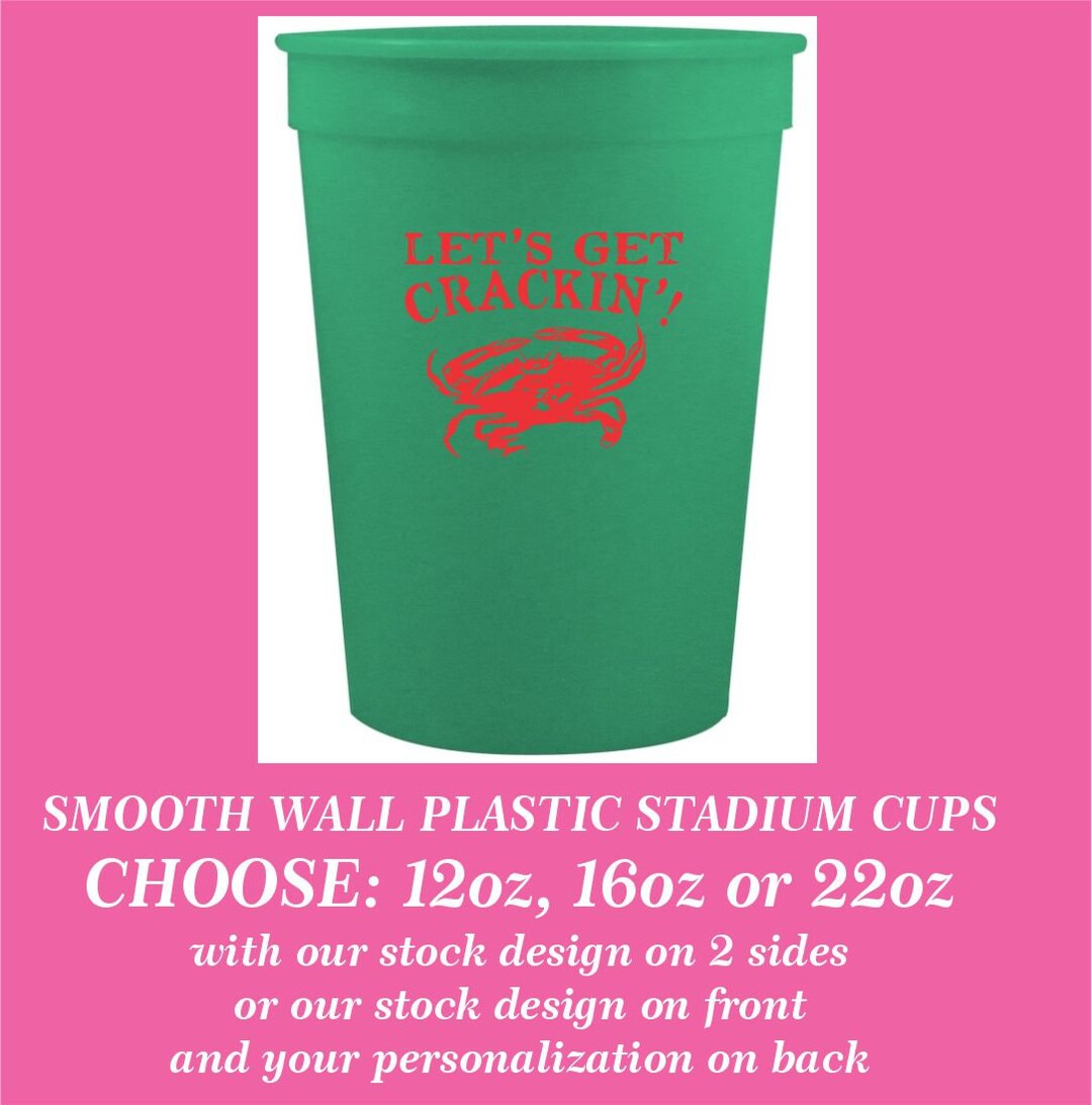 Let's Get Cracking Stock Design Smooth Wall Plastic Event Stadium Cups ...