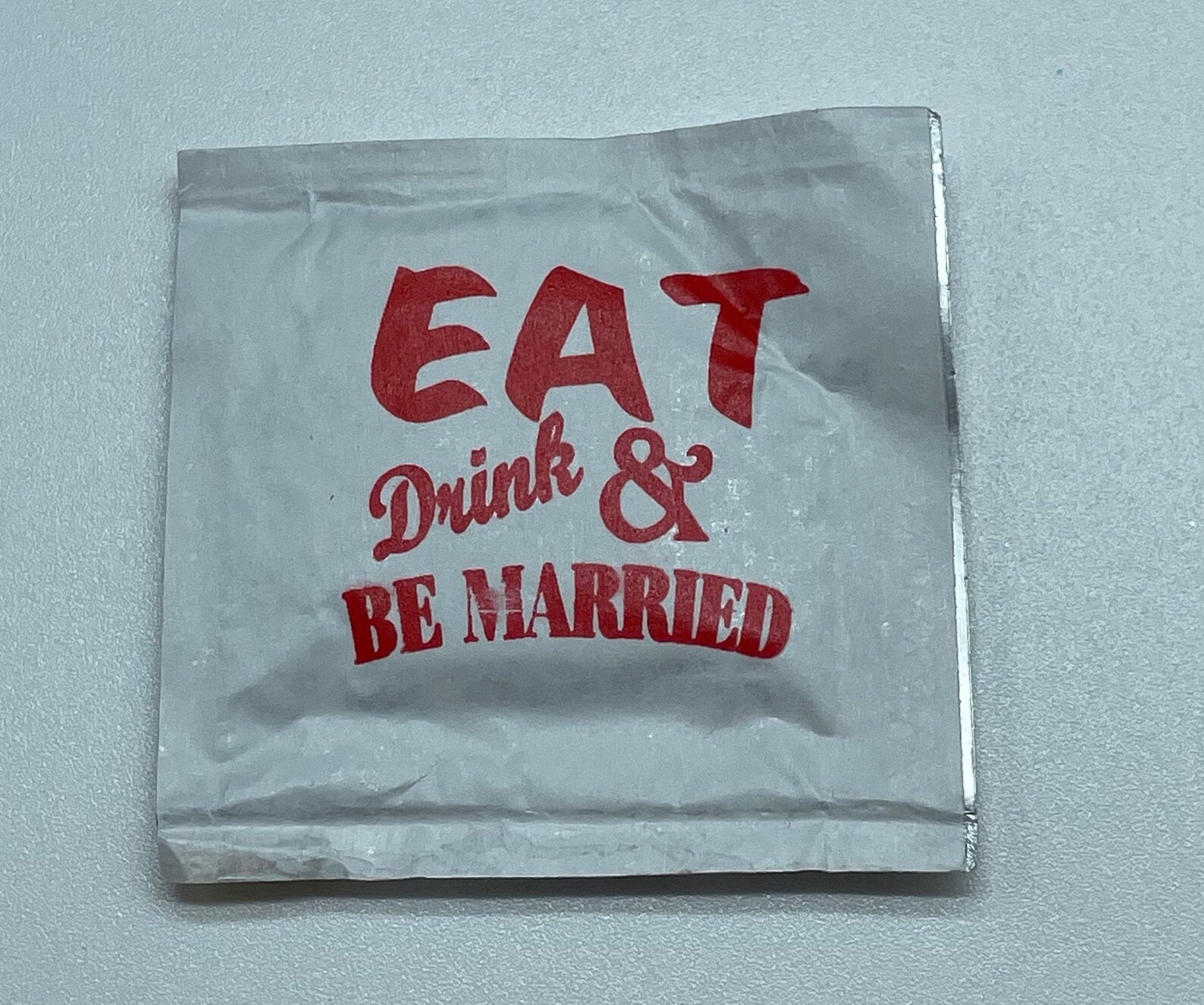 Eat, DRINK & BE MARRIED Wet Naps Choose Your Imprint Color, Wedding ...