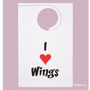 I Love WINGS Party Bibs, Stock Design for Messy Dinners, Bbq, Chicken ...