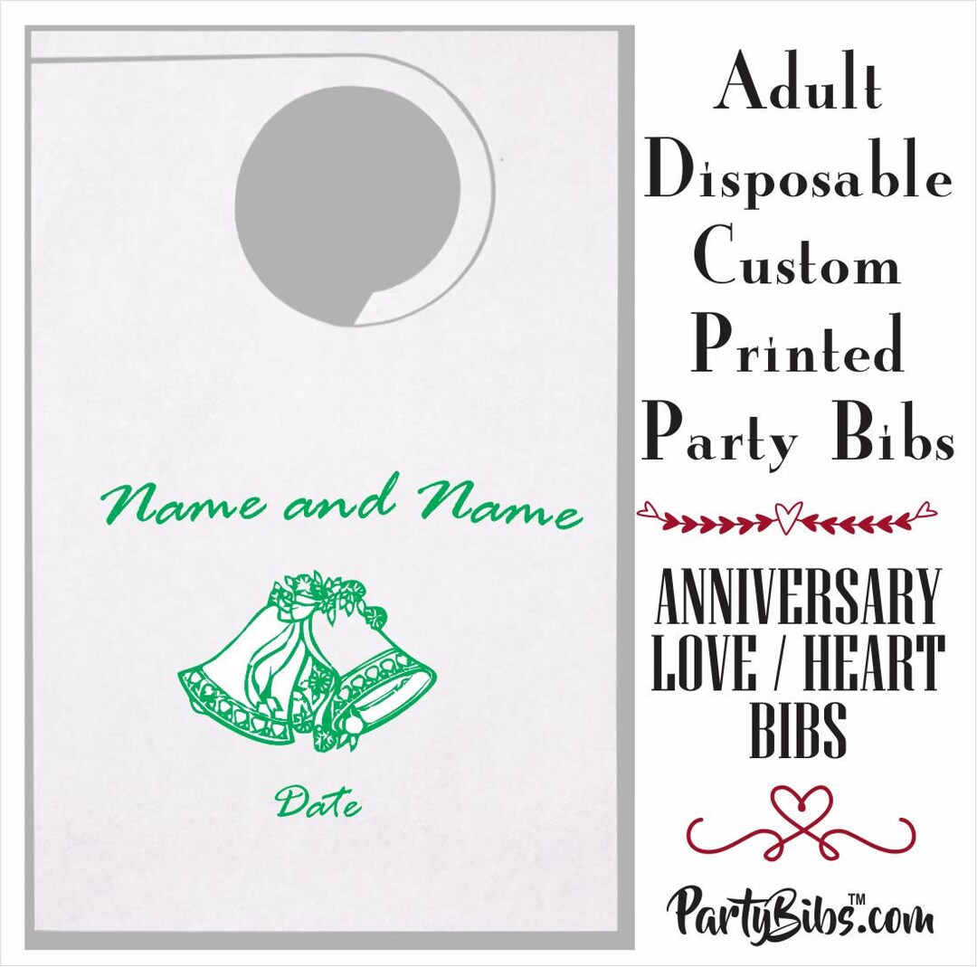Wedding Themed Party Bibs Adult Disposable Bibs Anniversaries - Etsy