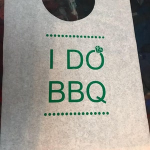 STOCK Party Bibs-i DO BBQ Diamond Design, Idobbq, Protect Barbeque ...
