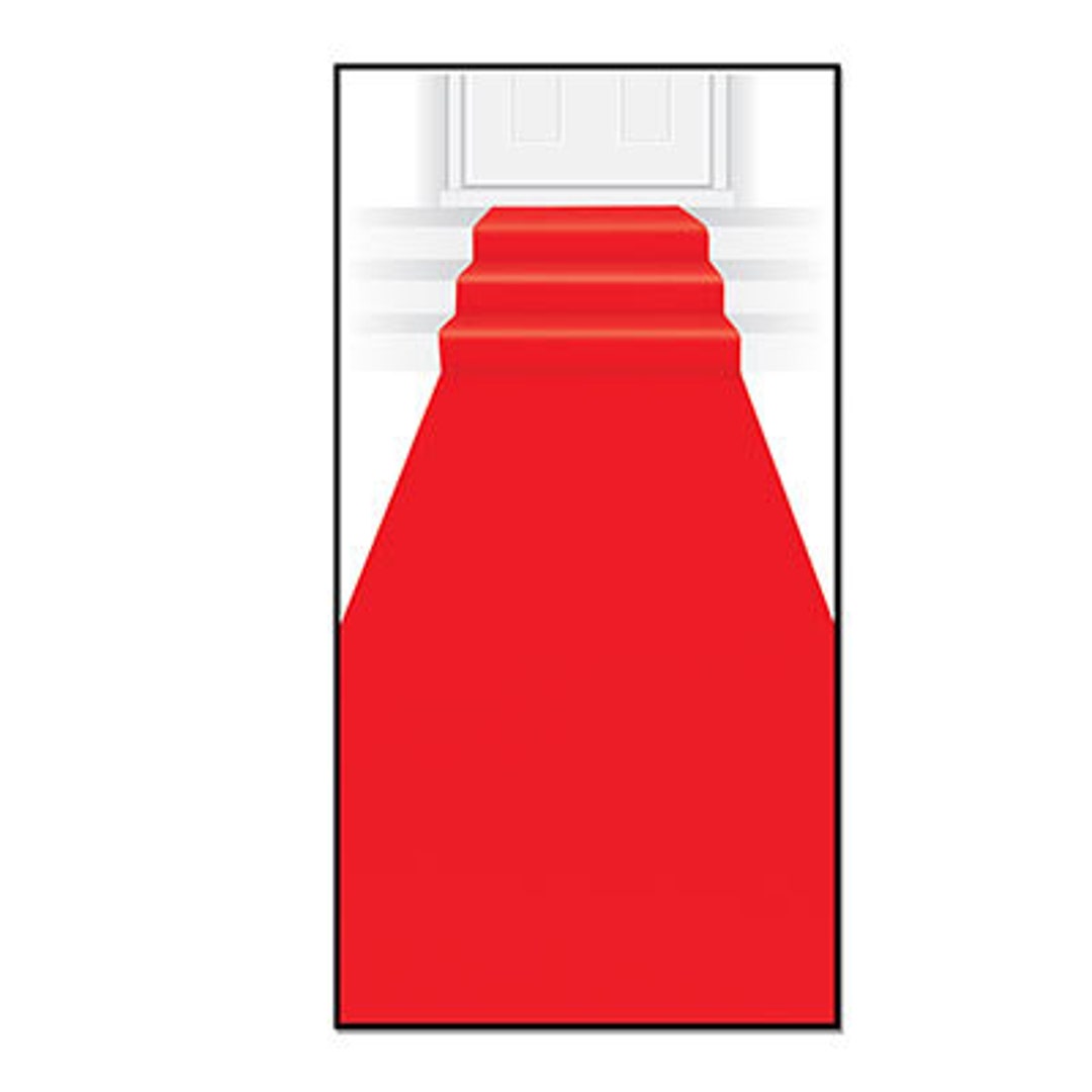 Red Runner 24" Wide by 15 Feet Long, Fun Lightweight Non-woven Runner ...