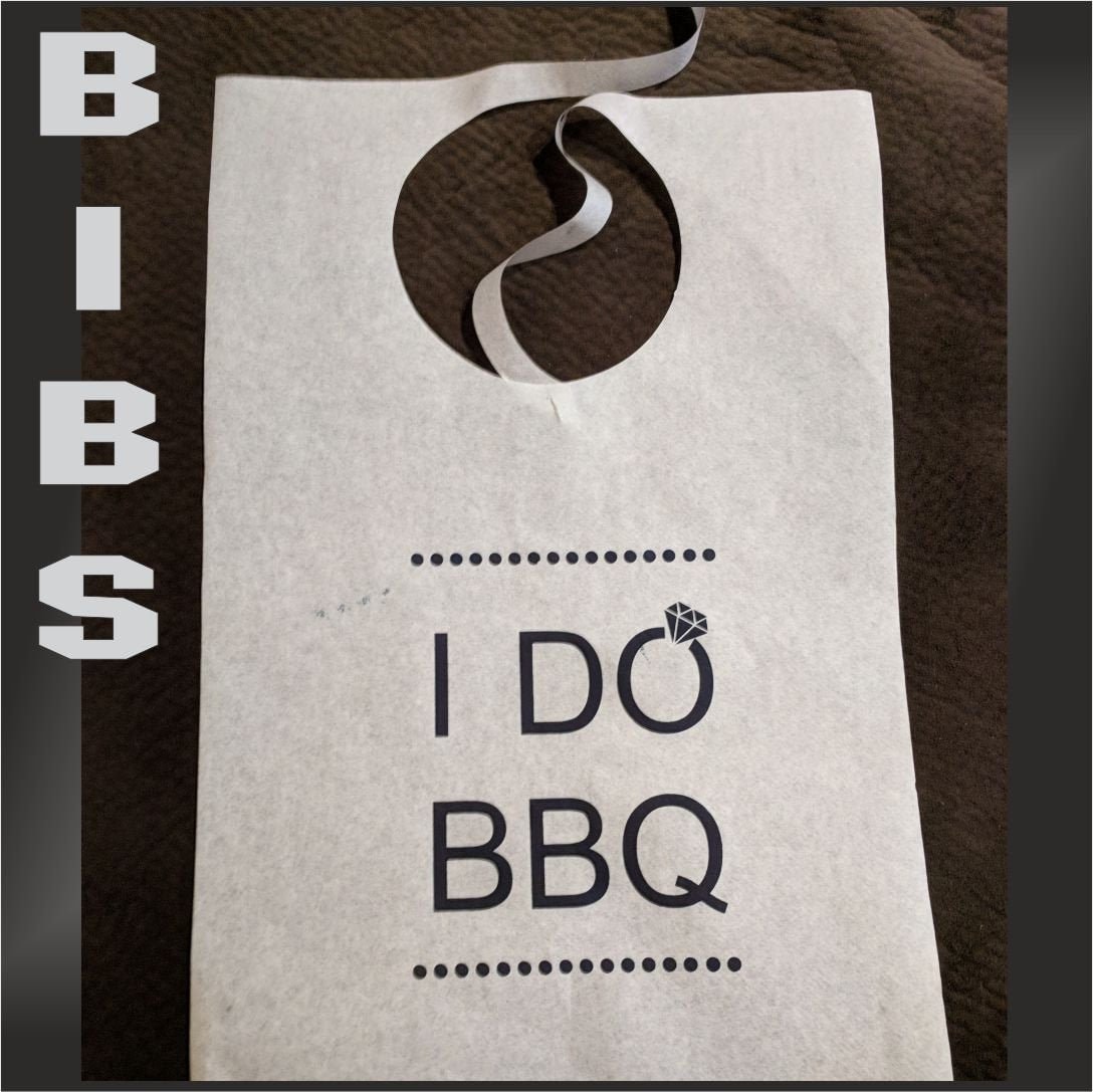 STOCK Party Bibs-i DO BBQ Diamond Design, Idobbq, Protect Barbeque ...
