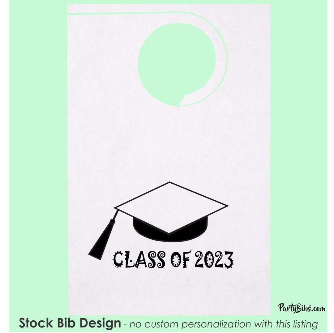 STOCK Party Bibs-graduation Bibs class Of Celebrate the - Etsy